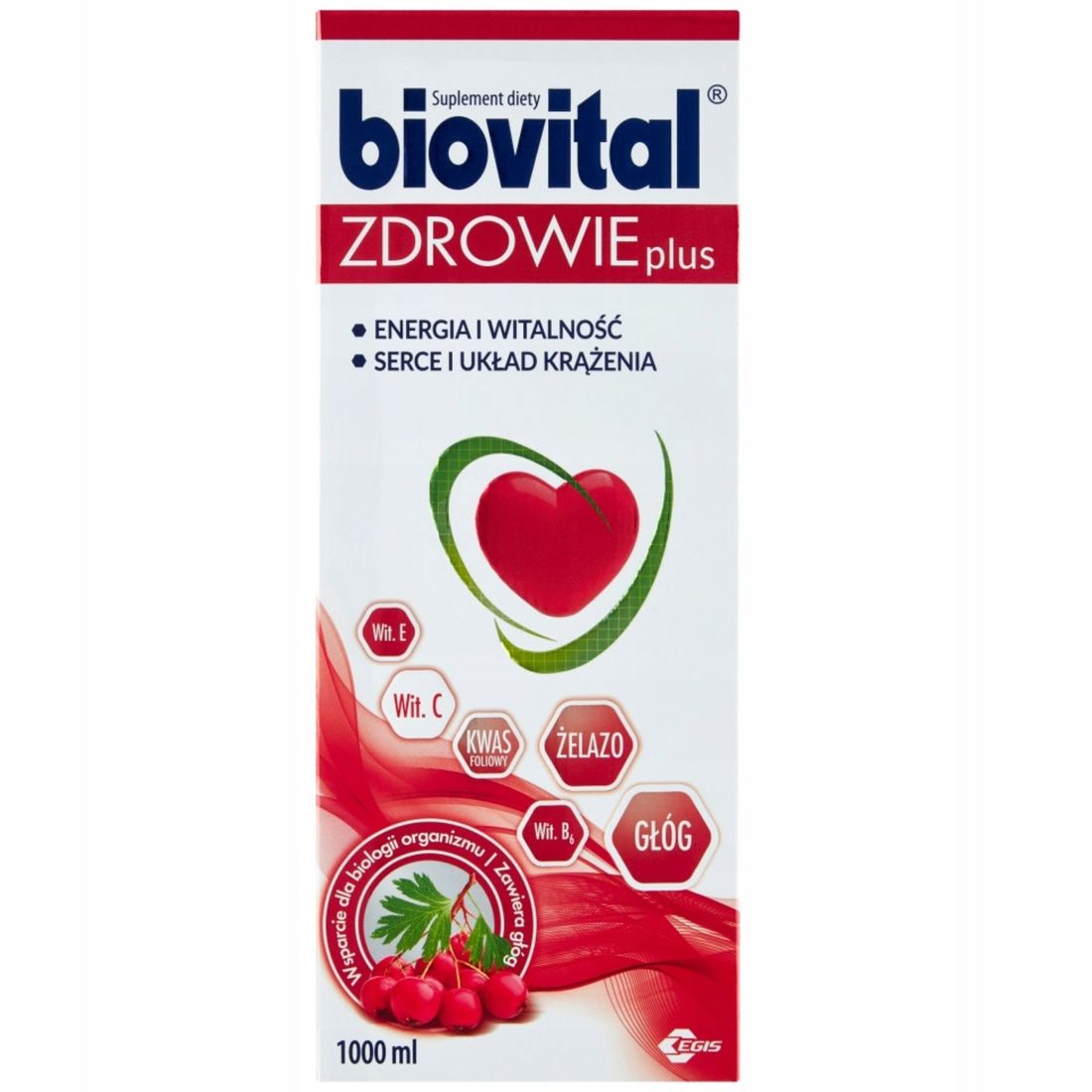 BIOVITAL Zdrowie plus witaminy i minerały płyn 1000 ml - ERLI.pl