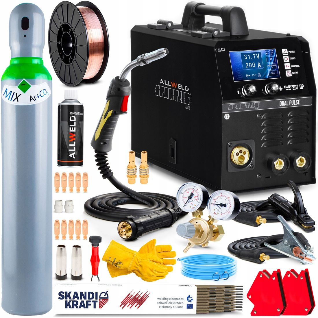 SPAWARKA INWERTEROWA MIGOMAT SPARTUS EASY MIG 207DP SYNERGIA MIG/MAG 200A - ERLI.pl