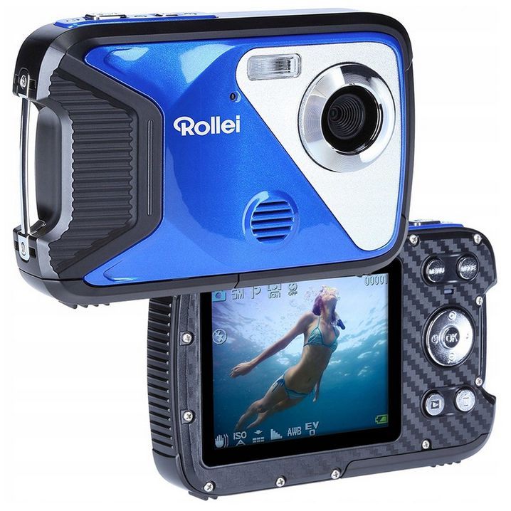 APARAT CYFROWY WODOODPORNY WYŚWIETLACZ LCD 21MP 8X ROLLEI SPORTSLINE 60 – 172623480 - ERLI.pl