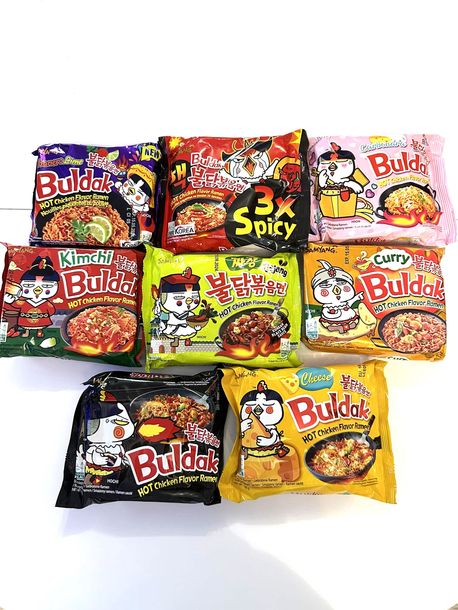 Zestaw 8 x Zupka Chińska Buldak Samyang Ramen Shu Mix Zupek + Gratis ...