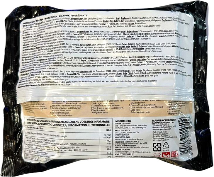 Zestaw 8 x Zupka Chińska Buldak Samyang Ramen Shu Mix Zupek + Gratis ...