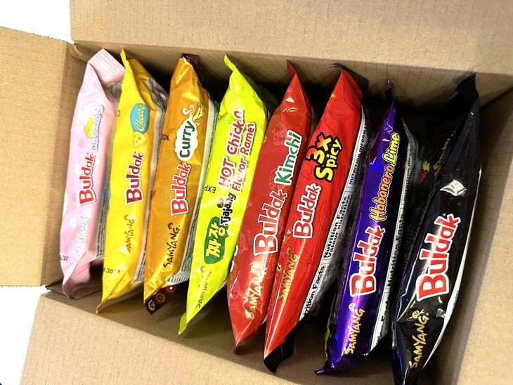 Zestaw 8 x Zupka Chińska Buldak Samyang Ramen Shu Mix Zupek + Gratis ...