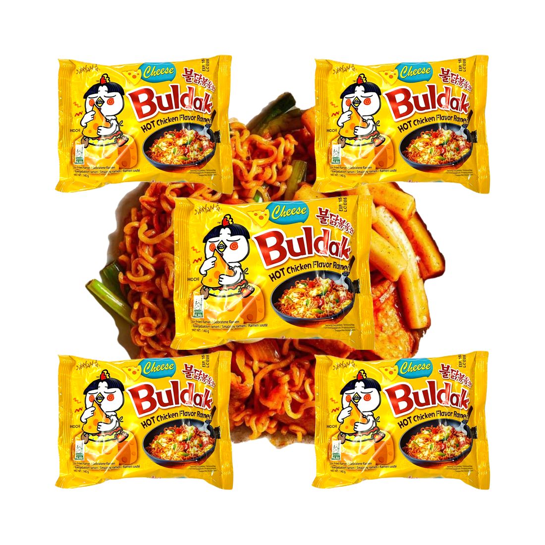ZESTAW BULDAK ZUPKA CHIŃSKA SAMYANG OSTRY KURCZAK Z SEREM SHU RAMEN ...