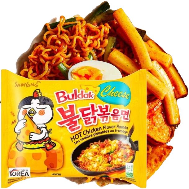 ZESTAW BULDAK ZUPKA CHIŃSKA SAMYANG OSTRY KURCZAK Z SEREM SHU RAMEN ...