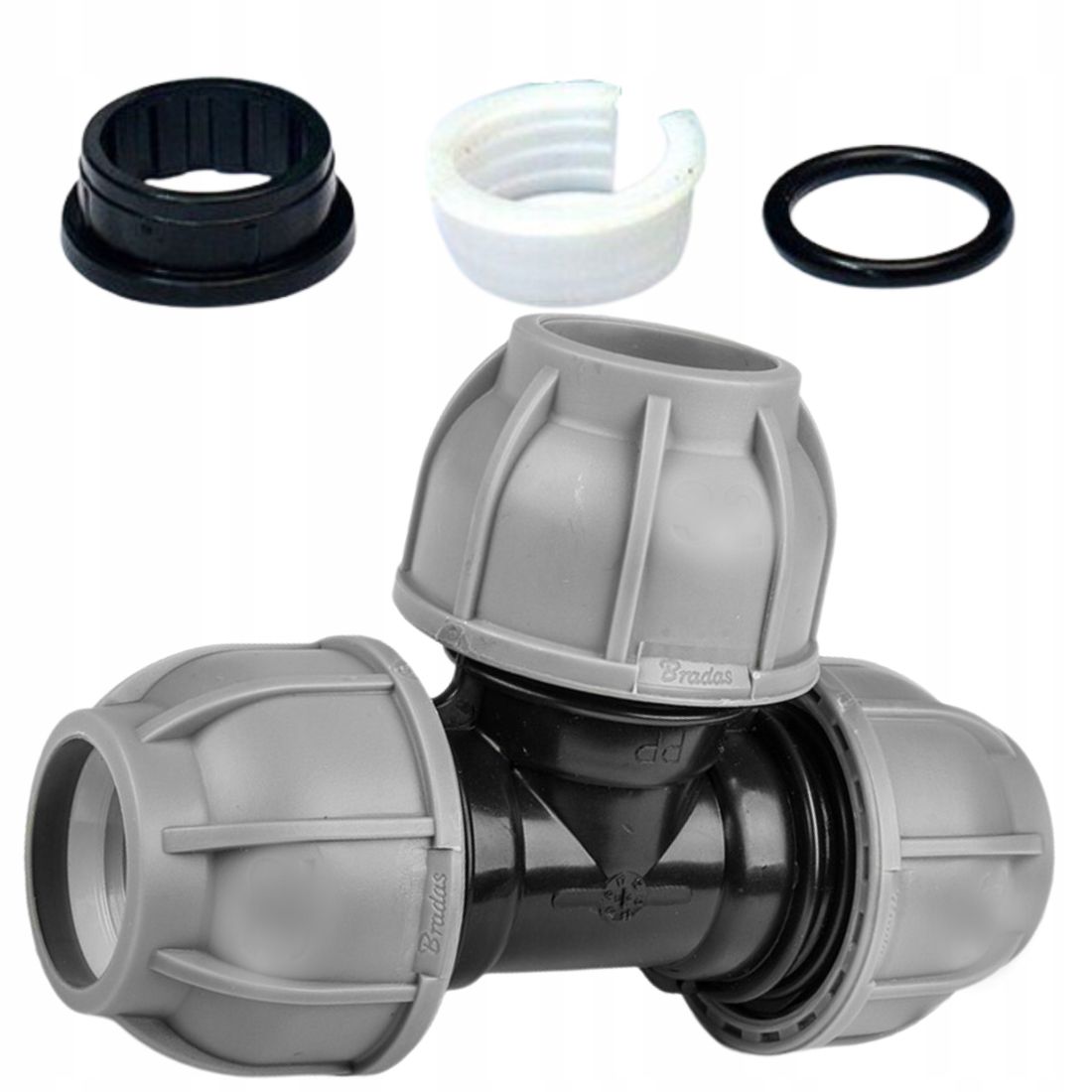 TRÓJNIK SKRĘCANY DO RUR POŁACZENIA WĘŻĄ ZŁĄCZKA NAWODNIENIE PE PN10 ...