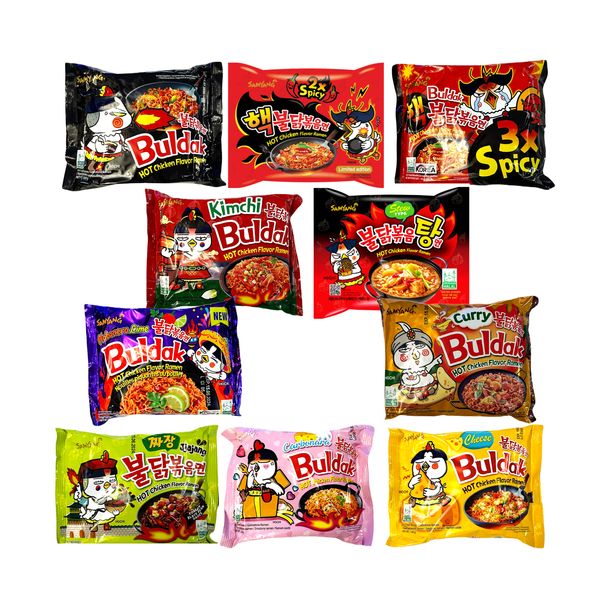 Zestaw Zupka Chińska x 10 Buldak Samyang Ramen Shu Duży Mix Zupek ...