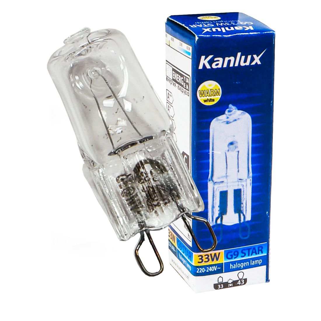 Żarówka G9 230V halogenowa żarnik halogen 33W kanl - ERLI.pl
