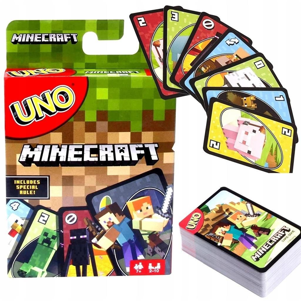 UNO MINECRAFT, MATTEL – 214275546 - ERLI.pl