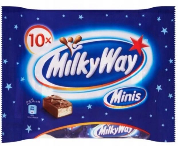 Milky Way Mini Baton Minis 14 sztuk z białym nadzieniem oblane ...