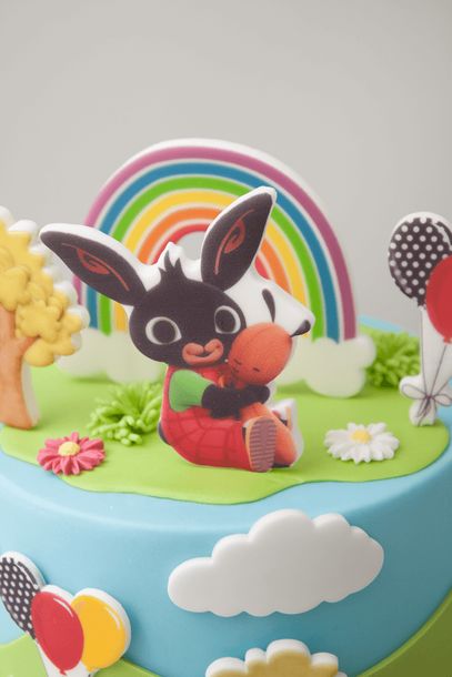 Wydruk Opłatek Na Tort Zestaw BING 8 El + GRATIS Tabliczka z Napisem ...