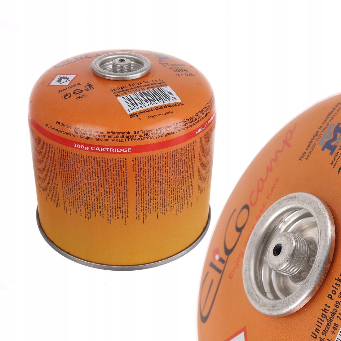 Kartusz gazowy Gwintowany 7/16" Propan-Butan Elico Camp 300g - ERLI.pl