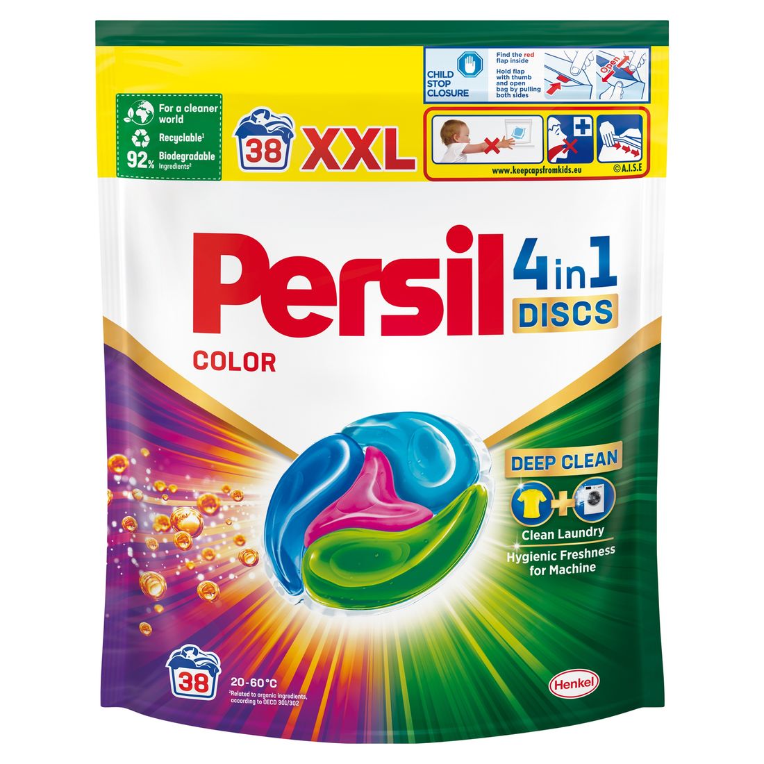 PERSIL Color Discs Kapsułki do prania 38 szt. 4w1 - ERLI.pl