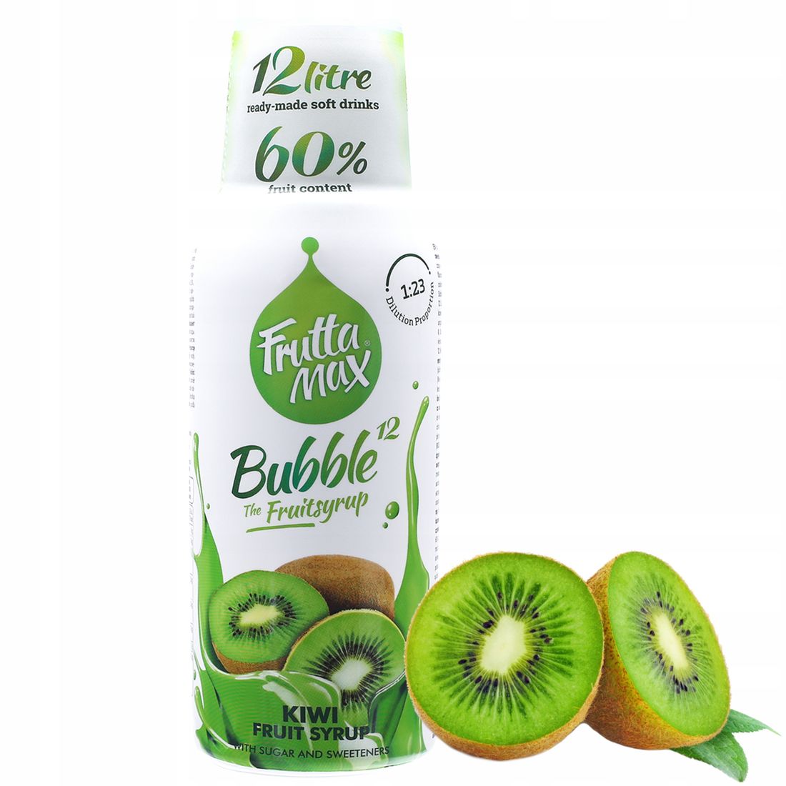 Syrop koncentrat Fruttamax do saturatora wody Kiwi 500ml sok na 12 ...