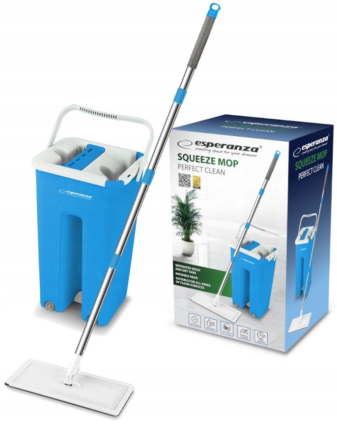 ESPERANZA MOP OBROTOWY DO MYCIA PODŁOGI PERFECT CLEAN - ERLI.pl