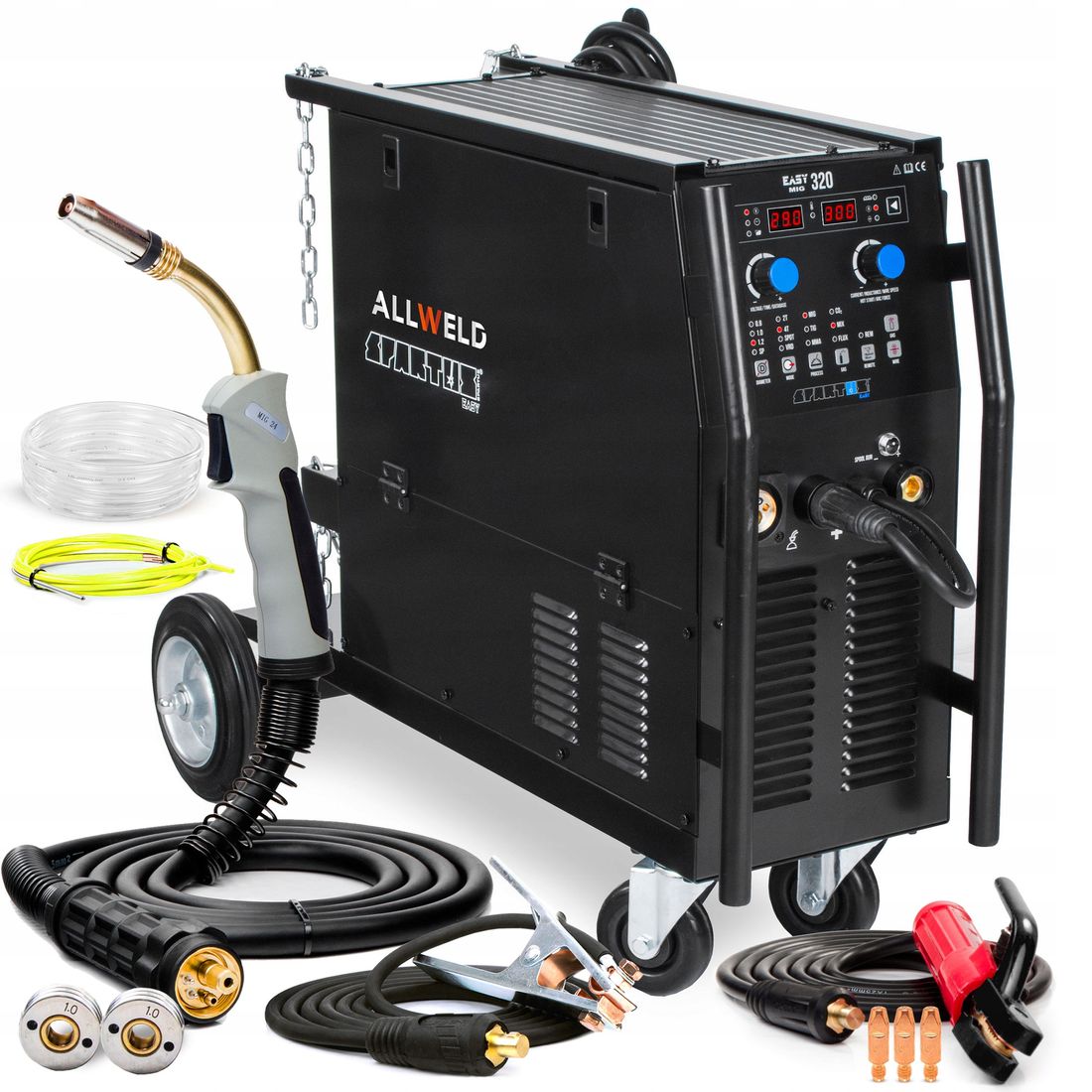 SPAWARKA MIGOMAT SPARTUS MIG 320 SYNERGIA MMA TIG 300A 400V ALUMINIUM 3W1 - ERLI.pl