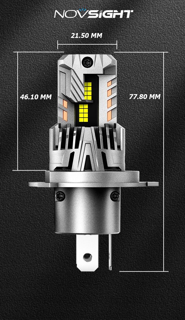 ŻARÓWKI LED H4 +700% BARDZO MOCNE 6500K 1:1 CANBUS - ERLI.pl