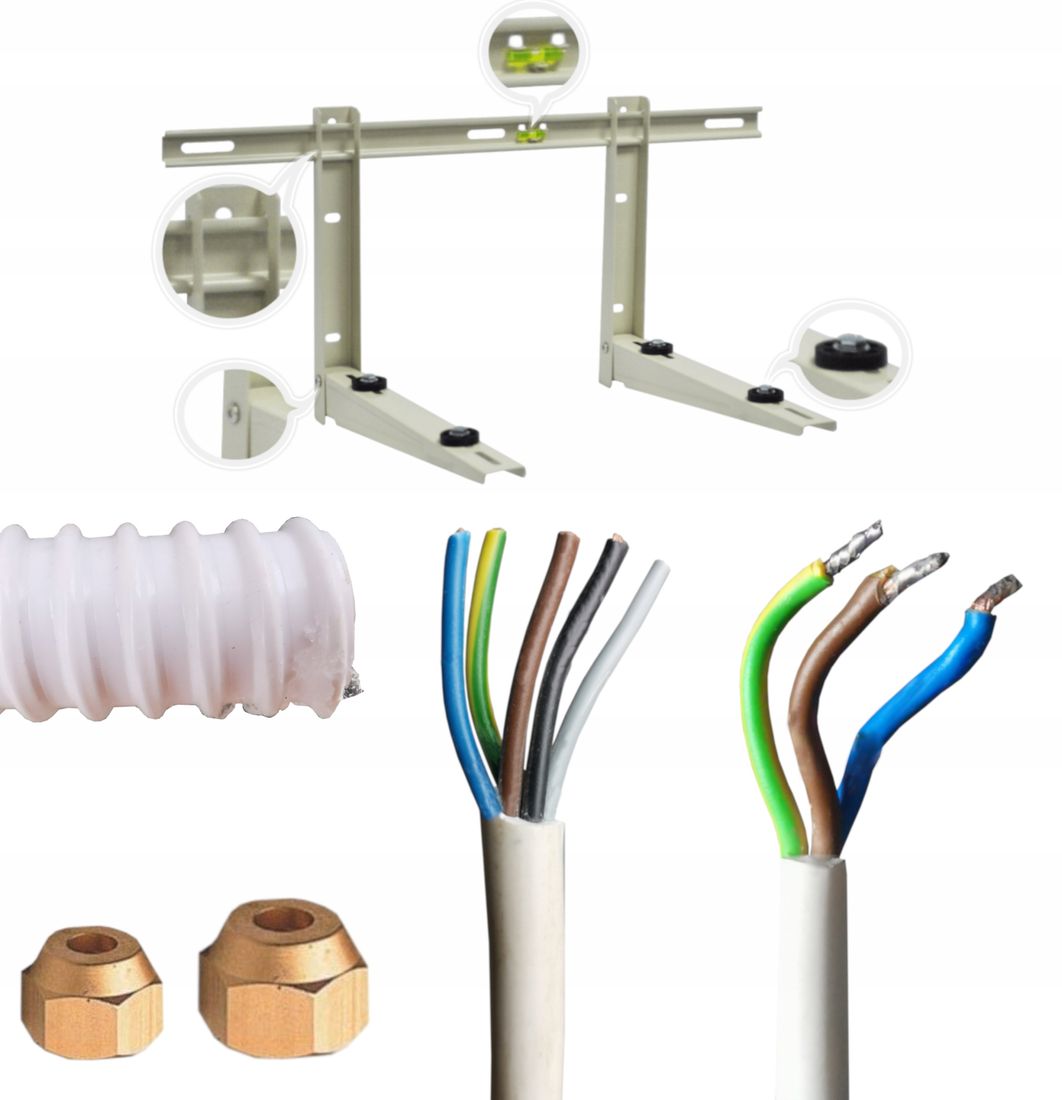 KOMPLETNY ZESTAW MONTAŻOWY do Klimatyzacji 2,5 kW / 3,6 kW - 3 mb – 197517066 - ERLI.pl