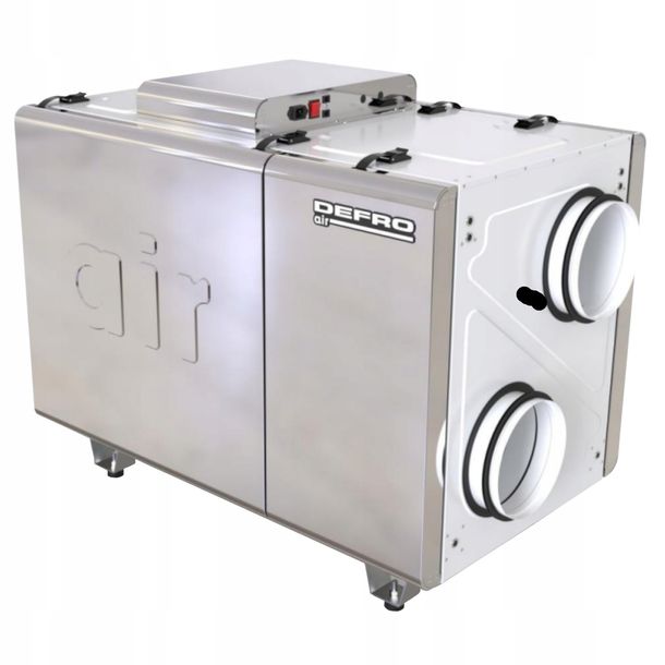 Rekuperator DEFRO DRX PLUS 400 HE Entalpiczny INOX - ERLI.pl