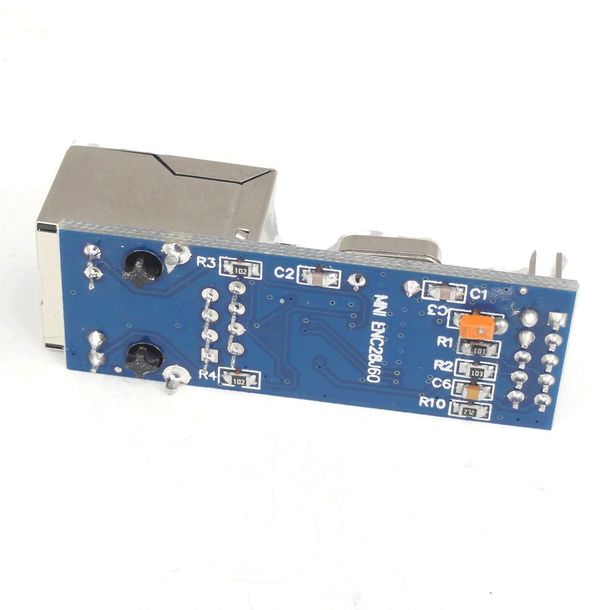 Moduł Ethernet mini ENC28J60 SPI RJ45 Arduino - ERLI.pl