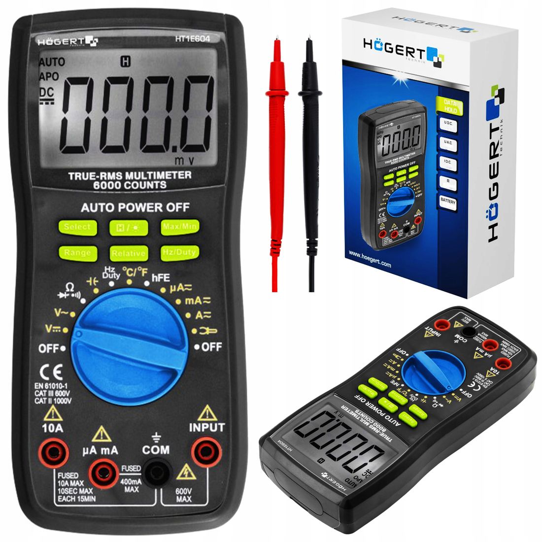 MULTIMETR LCD miernik prądu PROFESJONALNY Cyfrowy – 175497367 - ERLI.pl