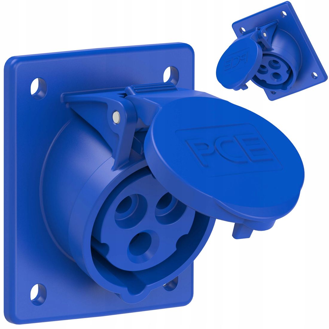 Gniazdo tablicowe skośne 16A 3P 230V 6h IP44/54 - ERLI.pl