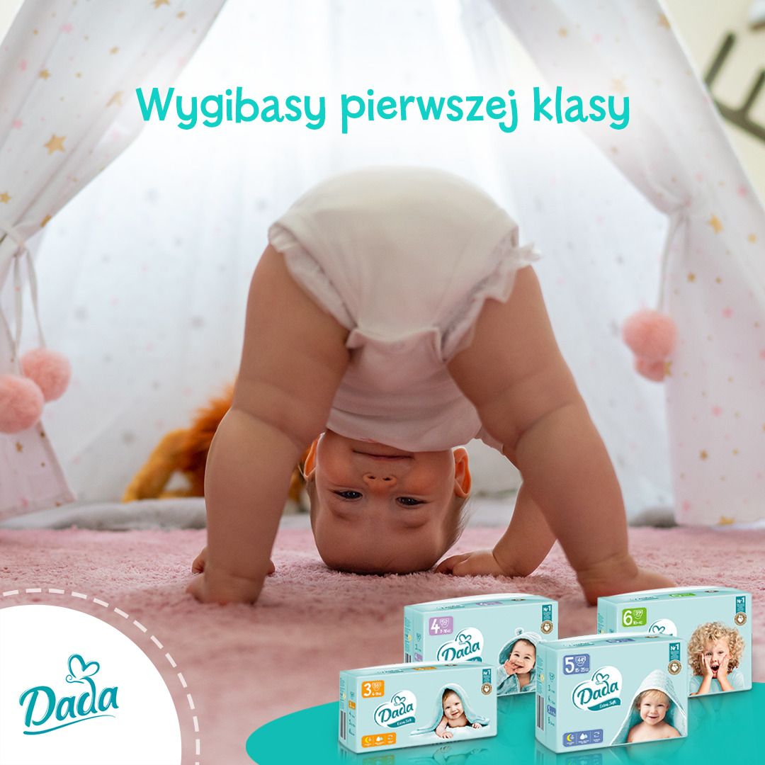 111x PIELUSZKI 6 DADA EXTRA SOFT XL 16+KG PAMPERSY - ERLI.pl