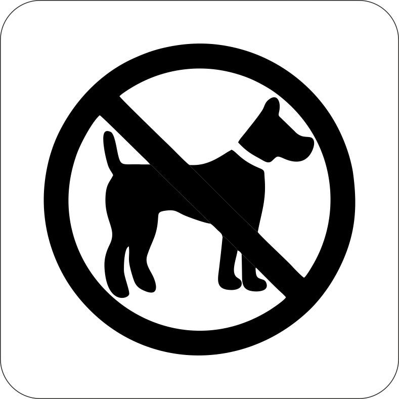TABLICZKA Aluminium Piktogram- Zakaz Pies - ERLI.pl