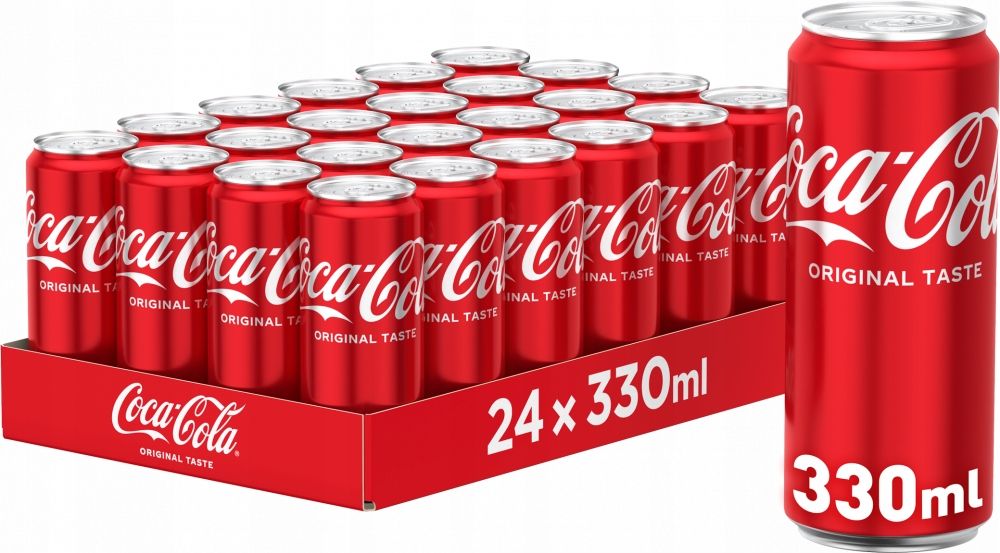 Napój gazowany Coca-Cola 0,33l puszka x 24 sztuki – 147324976 - ERLI.pl