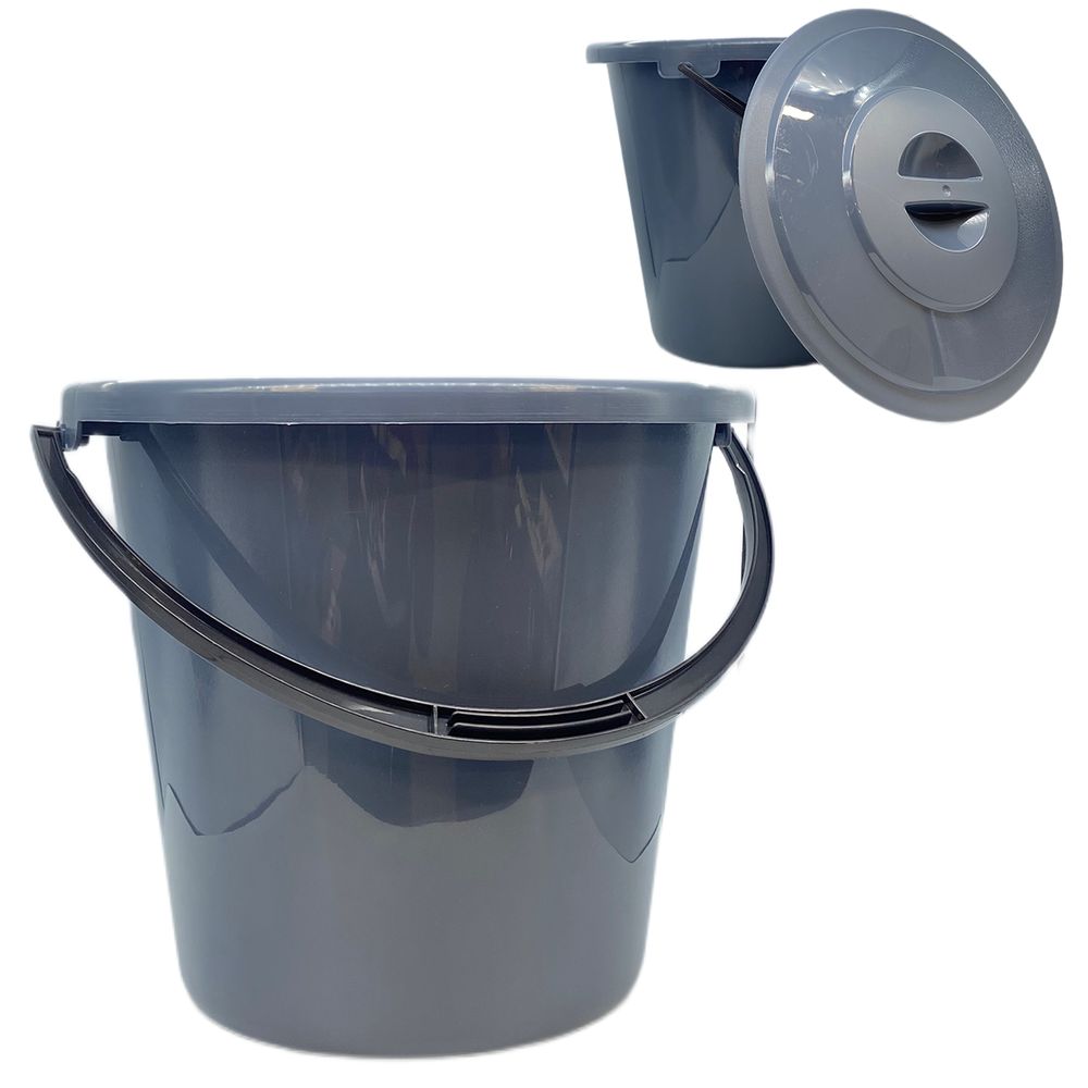 Wiadro z Pokrywką Plastikowe Szczelne z Uchwytem Rączką Uniwersalne 16 ...