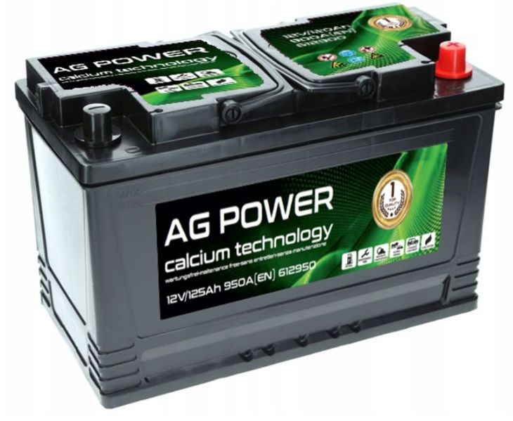 AKUMULATOR AG POWER 12V 120AH, 125AH 950A P+ RADOM – 175905258 - ERLI.pl