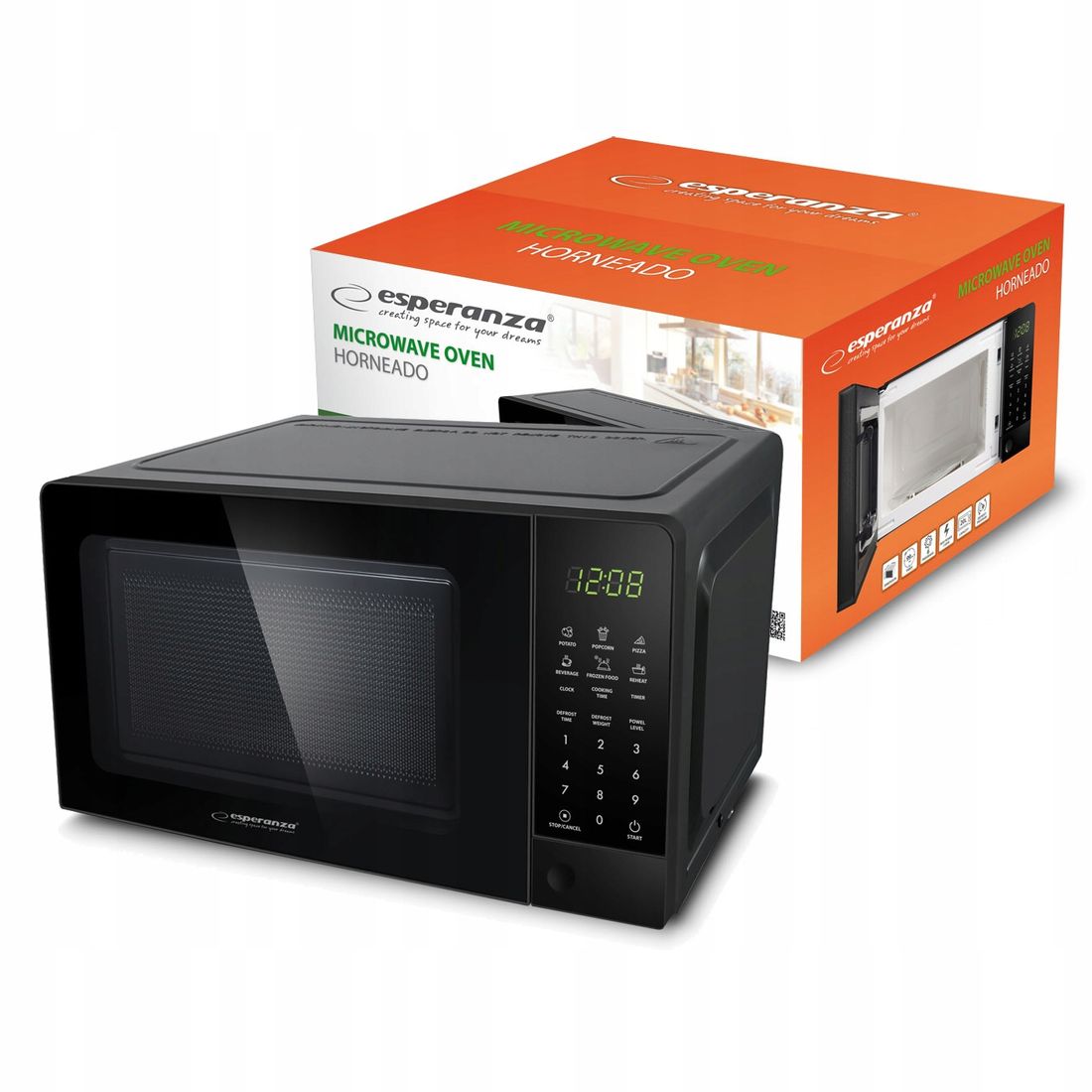 MAŁA KUCHENKA MIKROFALOWA WOLNOSTOJĄCA MIKROFALA 20L MOCNA Z ...