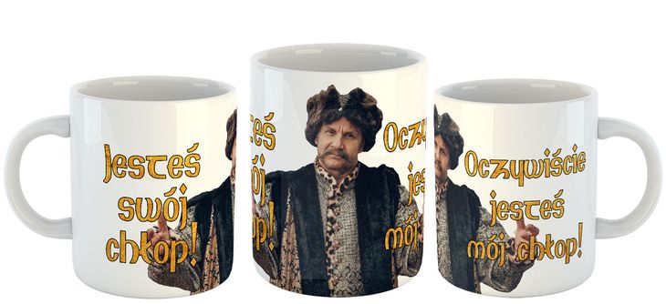 KUBEK JESTEŚ SWÓJ CHŁOP JESTEŚ MÓJ CHŁOP JAN PAWEŁ SERIAL 1670 PREZENT Y4 - ERLI.pl