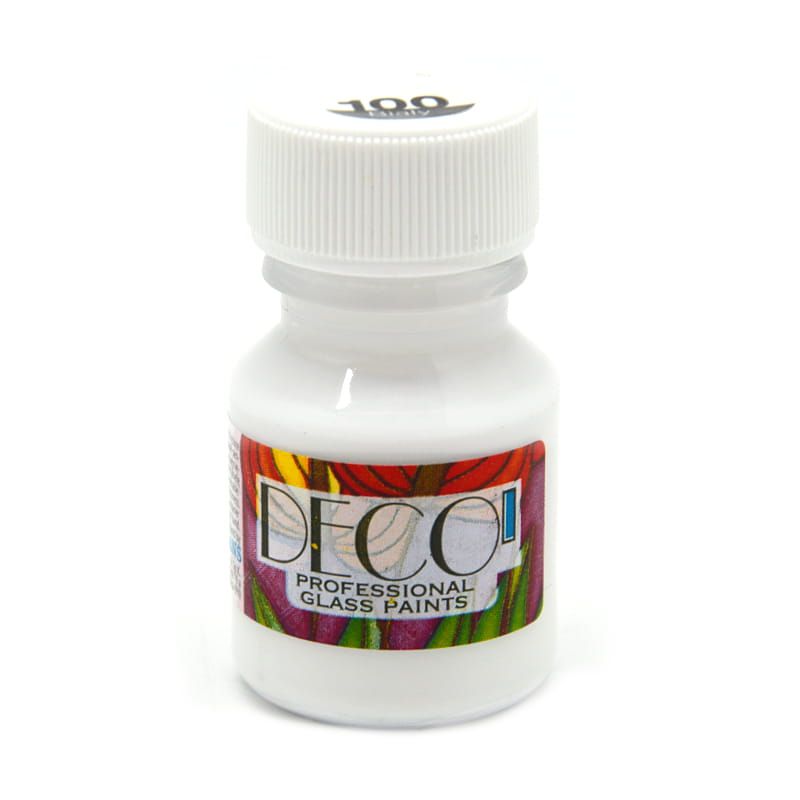 Farba do szkła DECO 30 ml Biały 100 FARBY - ERLI.pl
