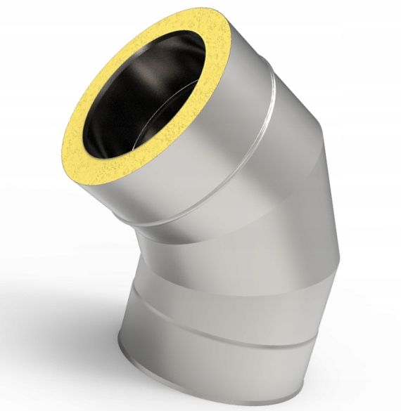 KD kolano izolowane nierdzewne fi 110 1,0mm 60 stopni komin wkład stal – 194481130 - ERLI.pl