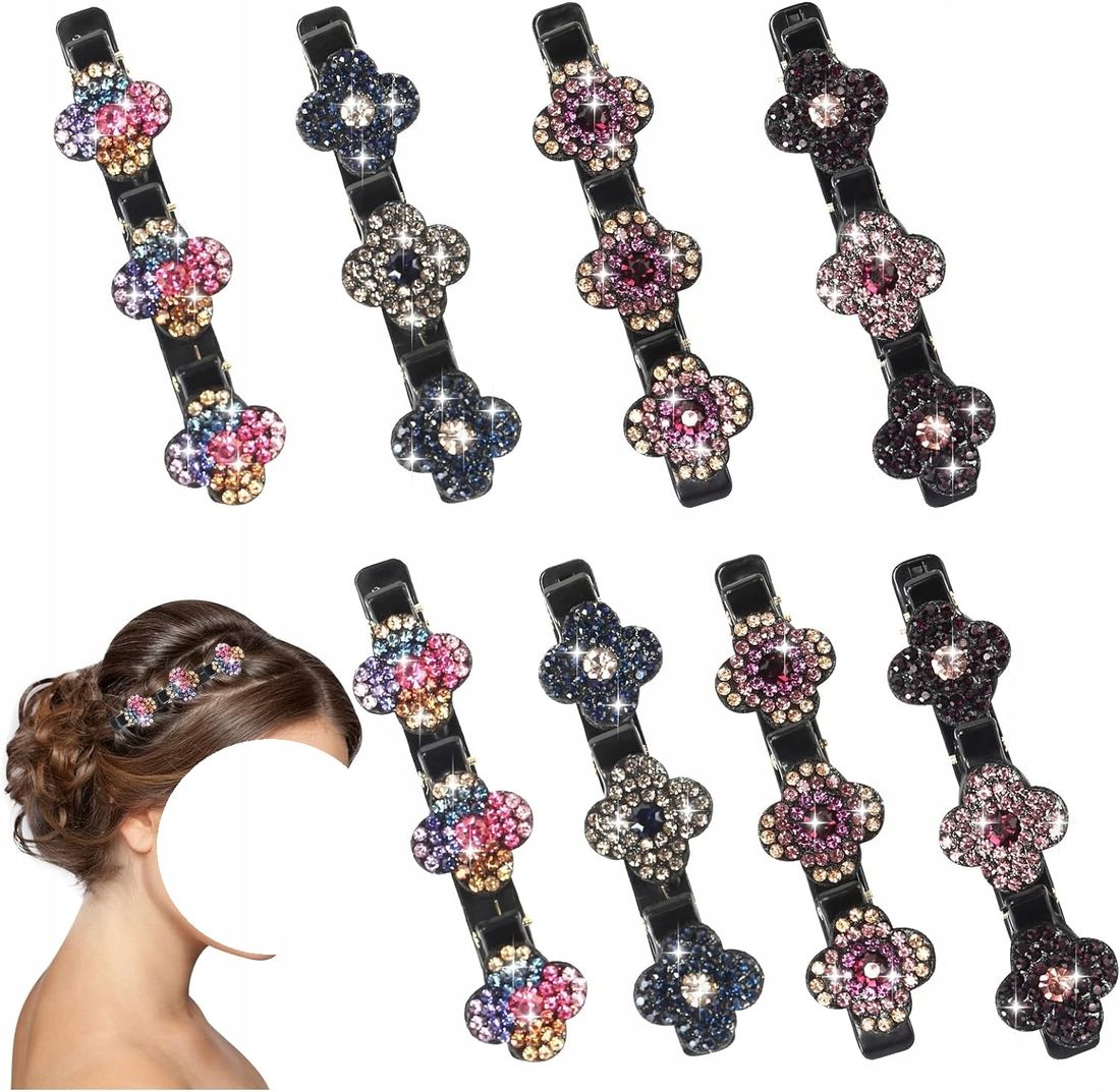 Spinki Do Włosów Akcesoria Ozdobne Błyszczące Zestaw 8szt – 176986484 ...