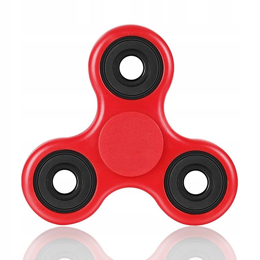 Czerwony HAND FIDGET SPINNER GADŻET zabawka - ERLI.pl