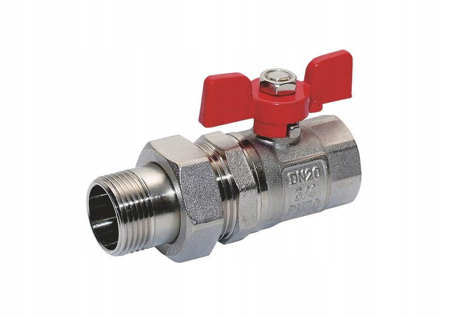 Zawór Kulowy Wodny 3/4" Z Półśrubunkiem Z Mot – 177134888 - ERLI.pl