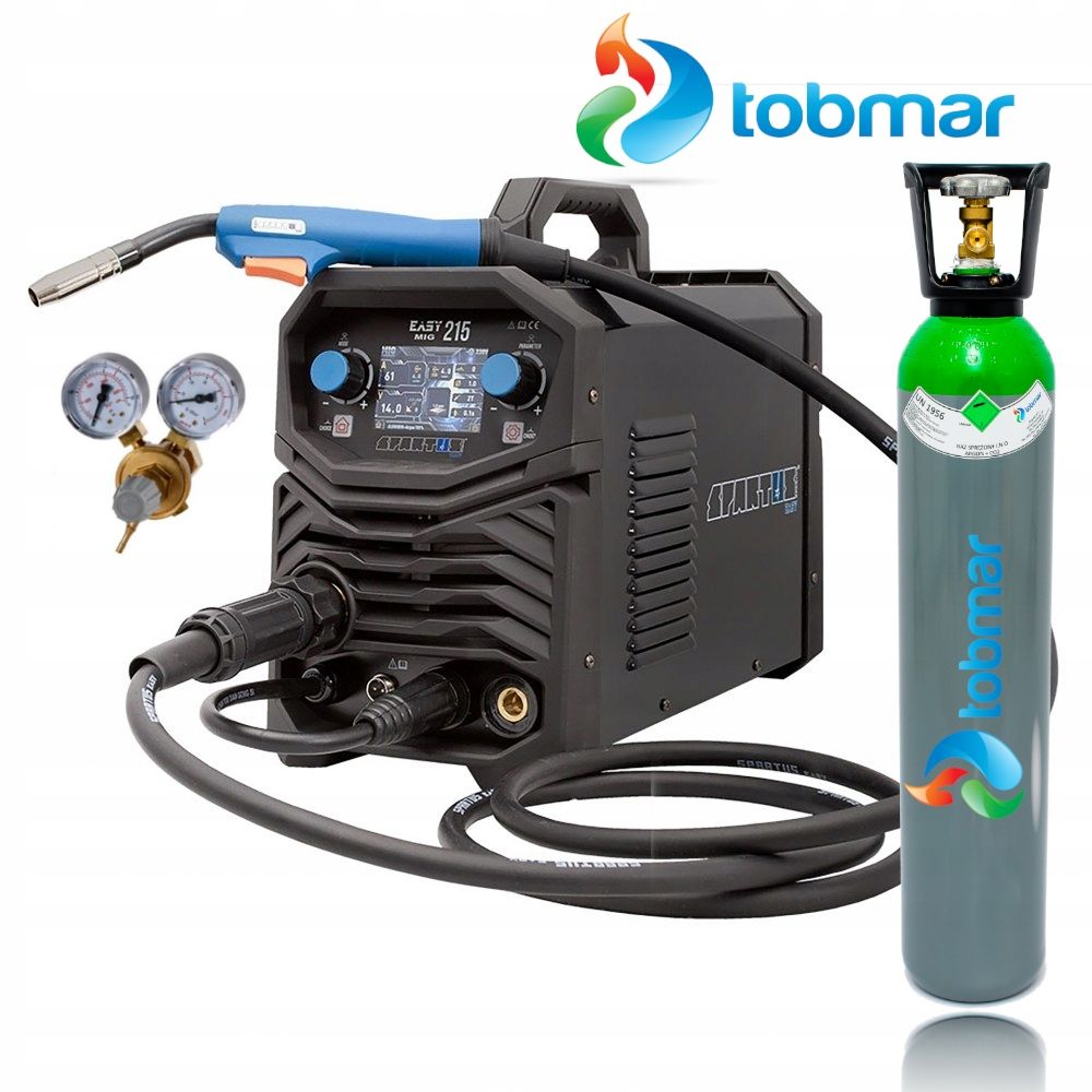 Migomat inwertorowy spawarka SPARTUS Easy MIG /MAG/MMA/TIG 3w1 200A ZESTAW - ERLI.pl