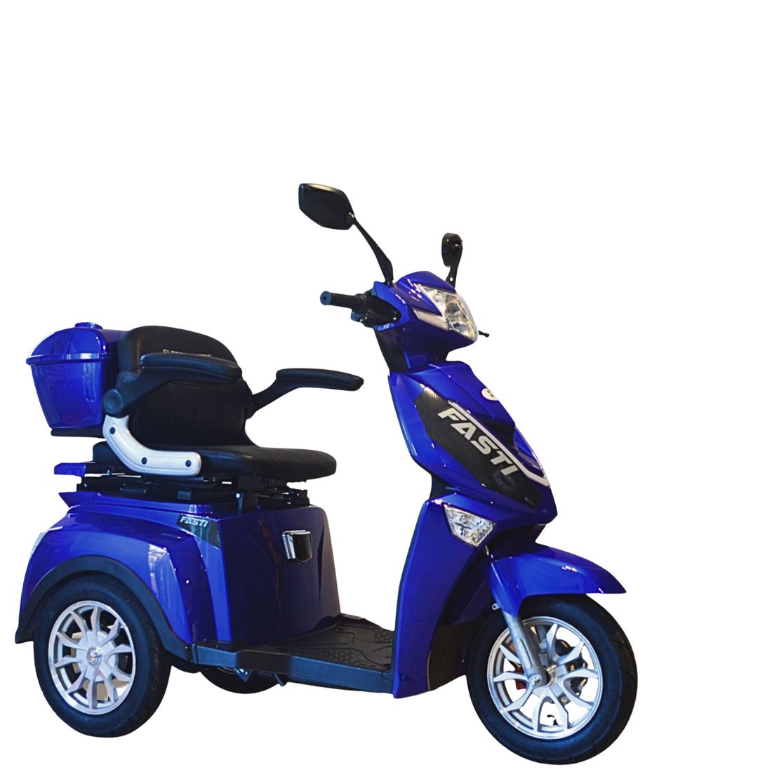 Elektryczny skuter trójkołowy FASTI 3, niebieski – 171738965 - ERLI.pl