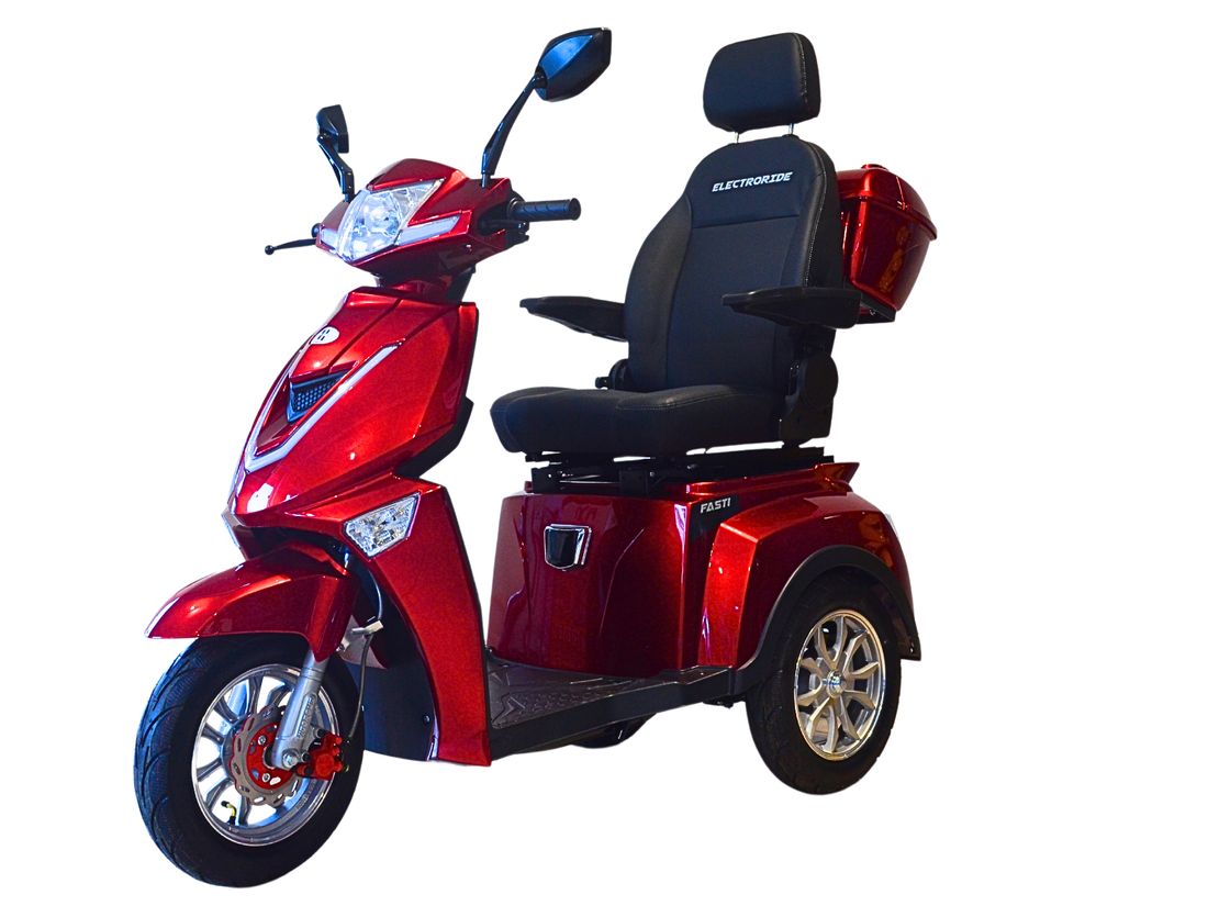 Elektryczny skuter trójkołowy FASTI 3 Max + uchwyt + pokrowiec - ERLI.pl