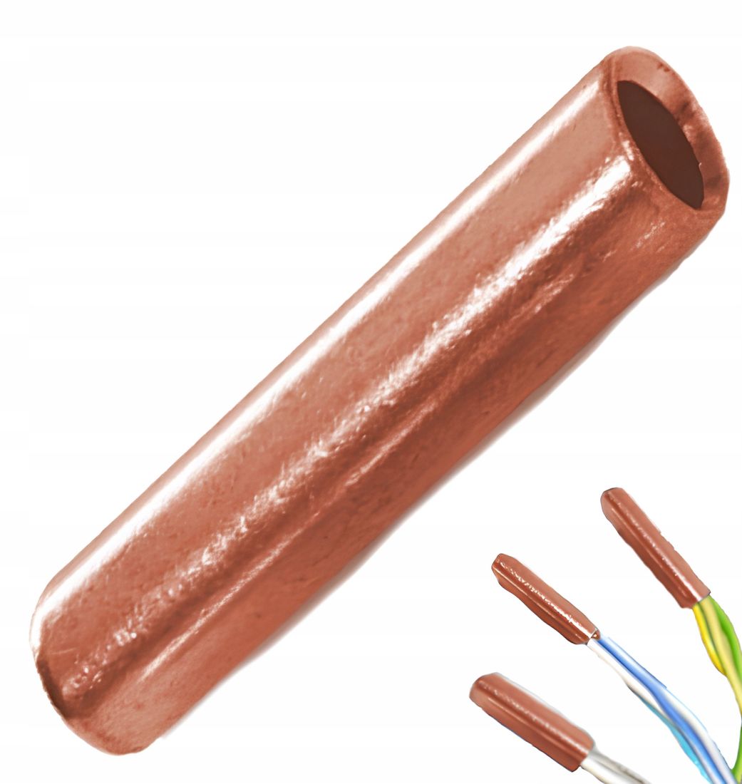 TRYTYT Złączka Kablowa Miedziana Tulejka Niecynowana 10 mm² Mufa CU ...
