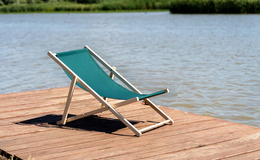 Leżak DREWNIANY LEŻAKI PLAŻOWE drewniane PRODUCENT - ERLI.pl