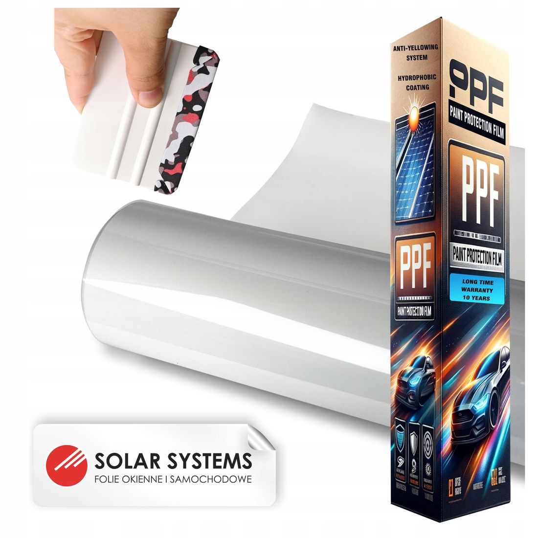 FOLIA OCHRONNA PPF BEZBARWNA SAMOPRZYLEPNA GRUBA 200u SAMOREGENERUJĄCA AUTO - ERLI.pl