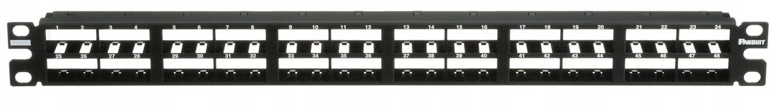 PANDUIT MINI-COM Patch panel pusty patchpanel prosty 19' Rack 48xrj45 1RU – 178490691 - ERLI.pl