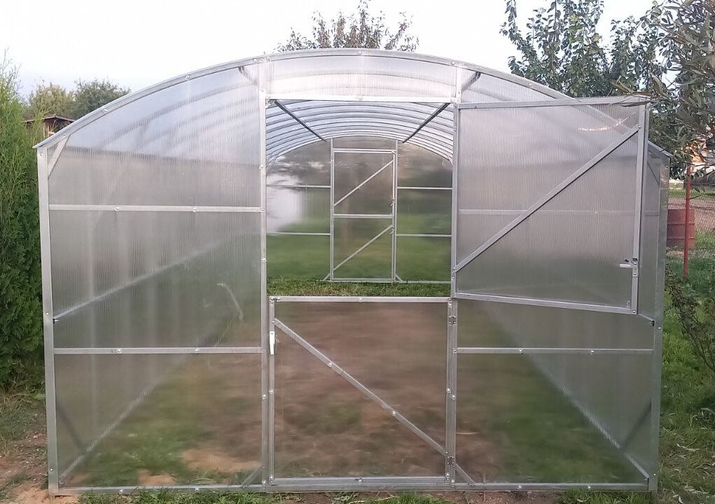 Szklarnia NOWA 3x4 m profile 25x25 poliwęglan 5mm - ERLI.pl