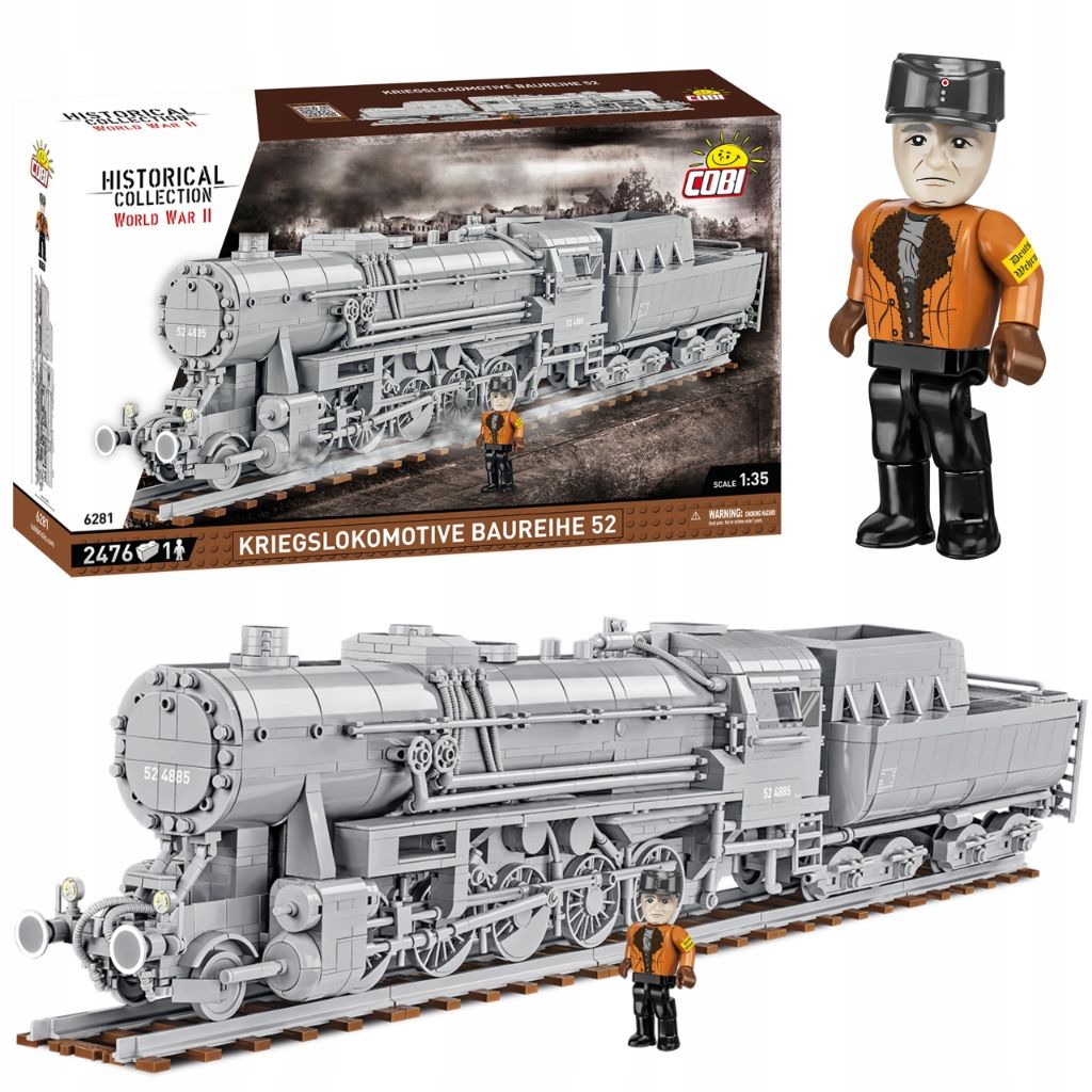 COBI 6281 LOKOMOTYWA BAUREIHE POCIĄ DUŻY ZESTAW 2476 EL POLSKIE KLOCKI ...
