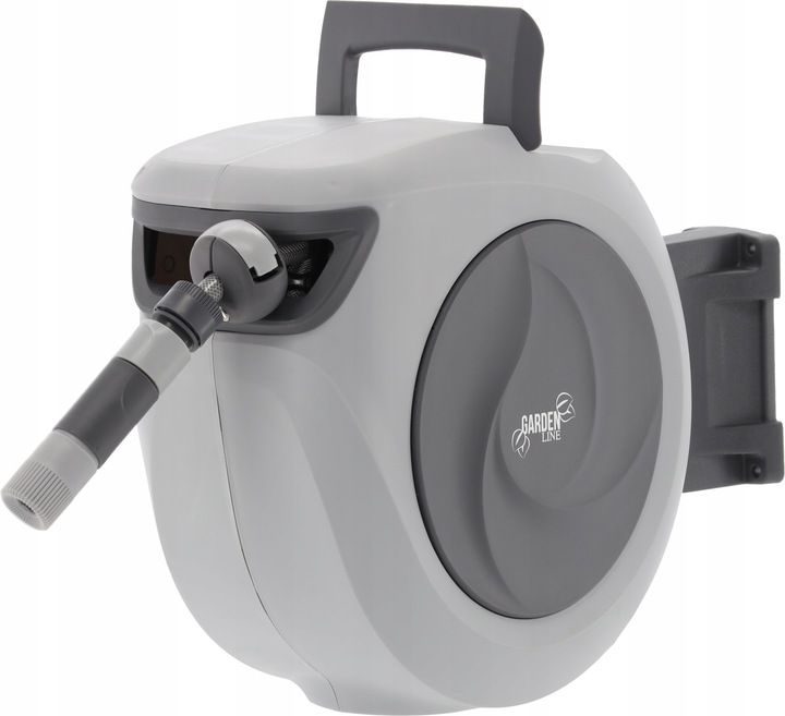 WĄŻ OGRODOWY ZE ZWIJACZEM BĘBEN NA ŚCIANĘ 30m WĄŻ AUTOMATYCZNY ZWIJACZ WĘŻA – 253000361 - ERLI.pl
