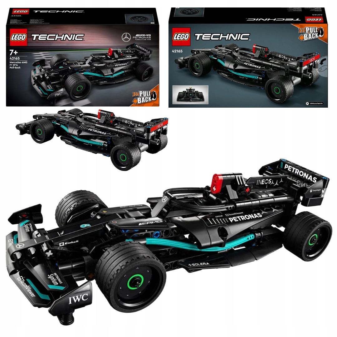 Lego Technic 42165 Samochód Mercedes AMG F1 W14 E Napęd Pull-back Auto ...