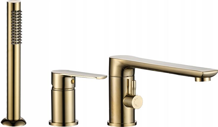 Bateria Wannowa 3 otworowa Dex Złota -REA GOLD – 14845007 - ERLI.pl