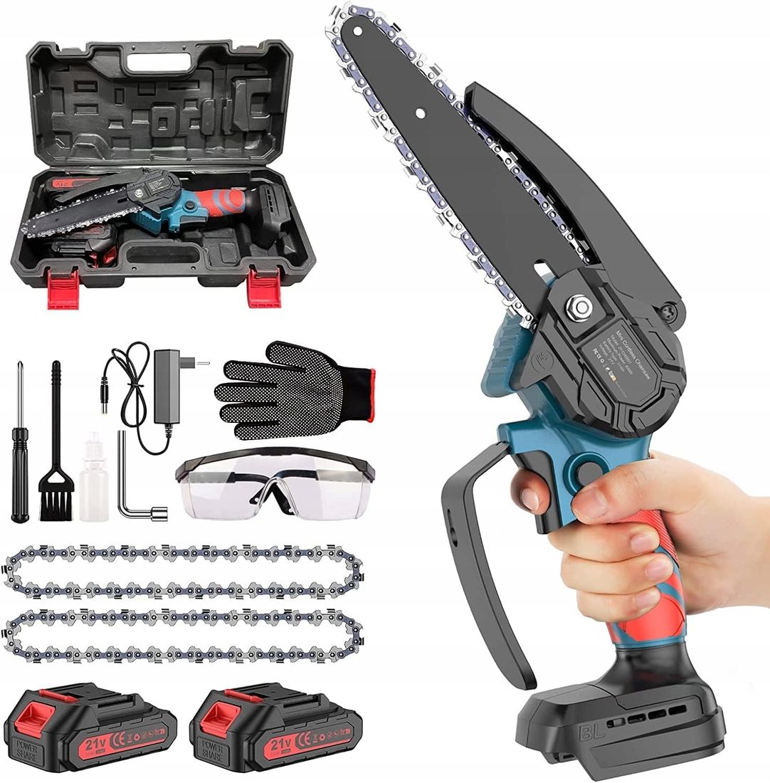 MINI PIŁA ŁAŃCUCHOWA AKUMULATOROWA JEDNORĘCZNA RĘCZNA PIŁA DO CIĘCIA ...